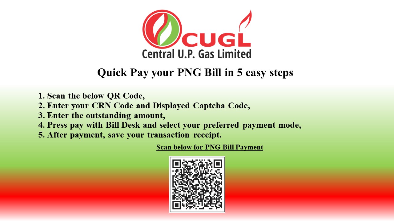 Central U.P. Gas Limited (CUGL) welcomes you.